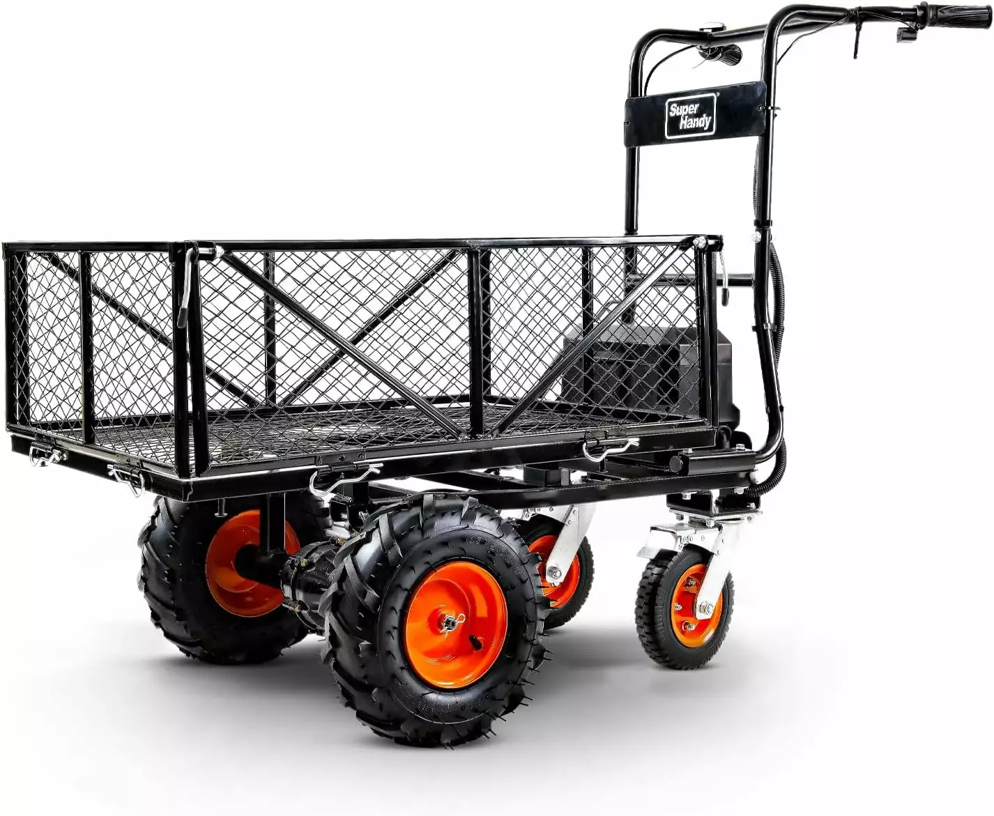 SuperHandy Self-Propelled Electric Utility Wagon - 48V 2Ah Battery ...