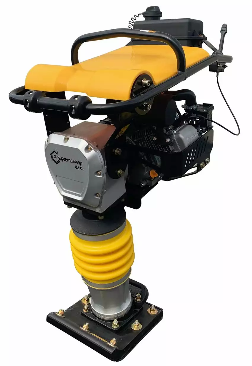 SupremeEquip 6.5 HP Vibratory Plate Compactor Tamper Rammer 4 Stroke ...