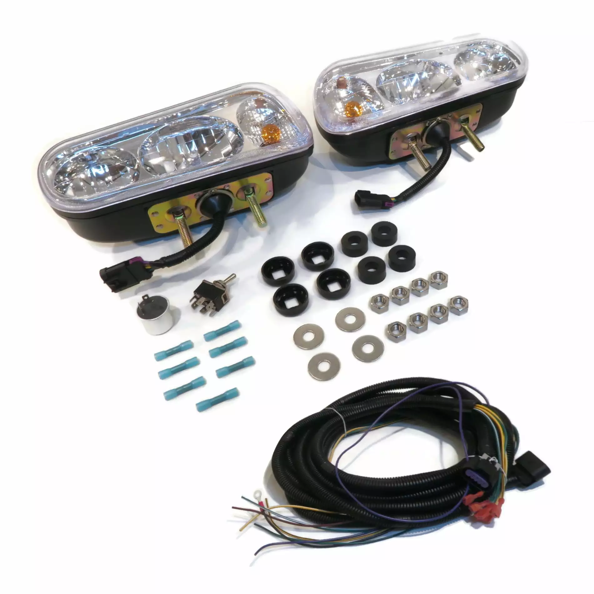 The ROP Shop | (4) Snow Plow Halogen Headlamp Light Kit For Boss Curtis ...