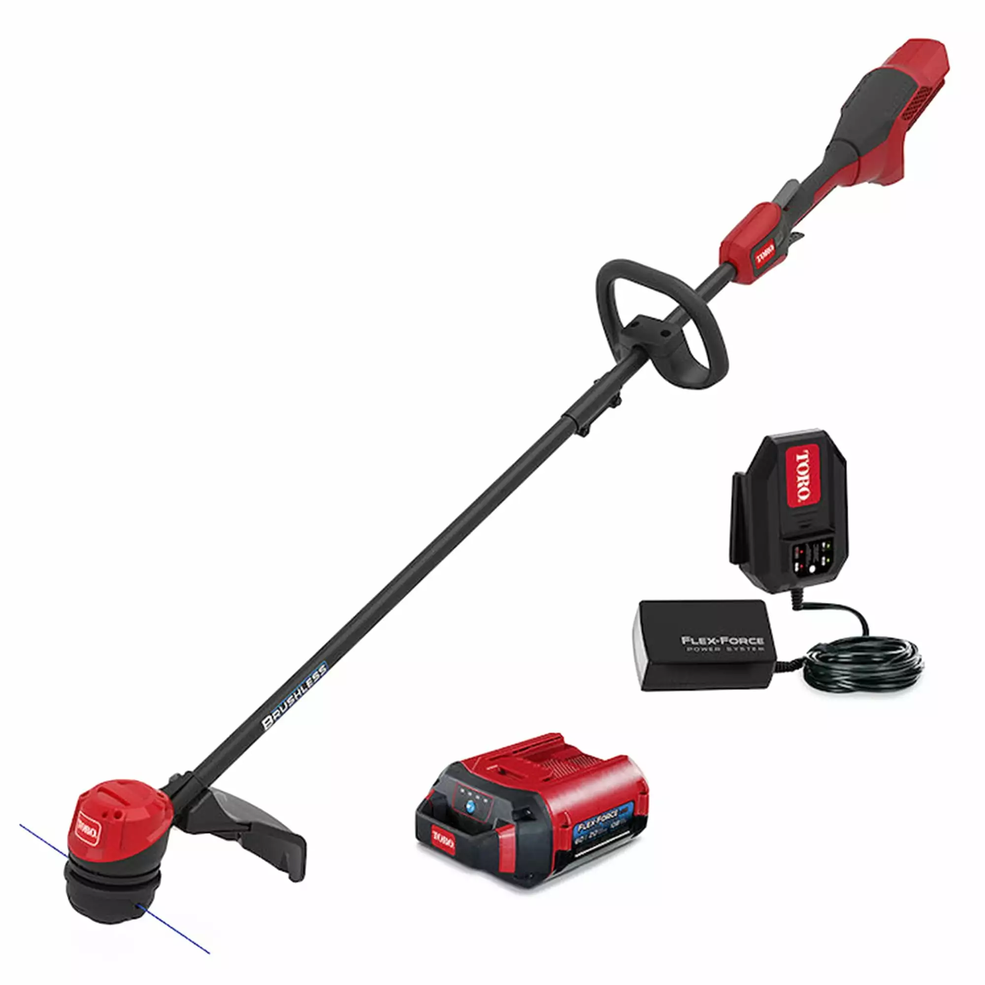 Toro Flex Force 60V Brushless 13/15'' String Trimmer With Battery ...