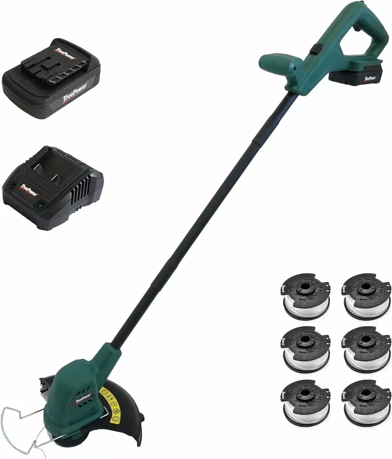 TruePower 20V String Grass Trimmer 10 Lithium Ion Cordless Electric W ...