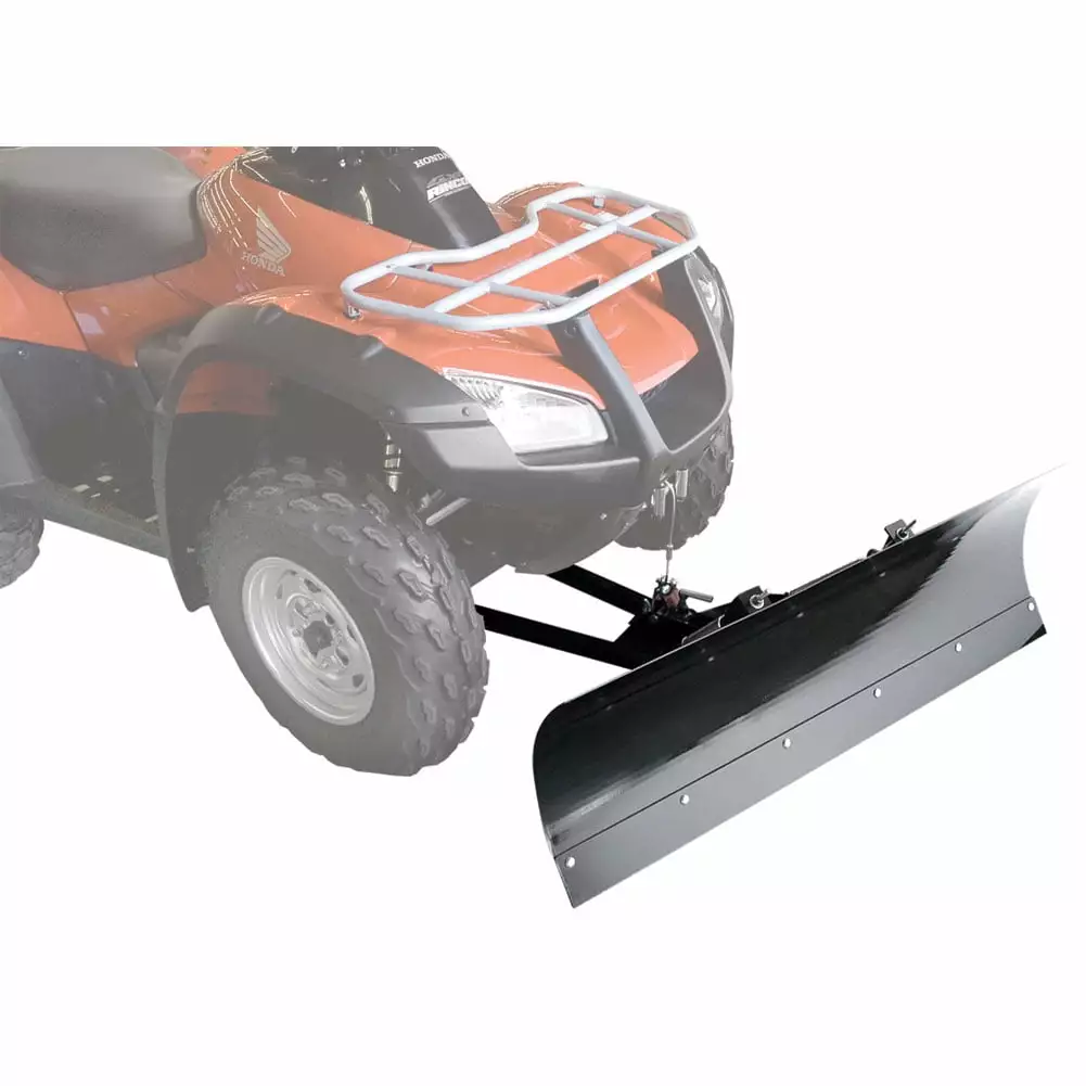 Tusk SubZero Snow Plow Kit Winch Equipped ATV 50 Blade For Suzuki Eiger ...