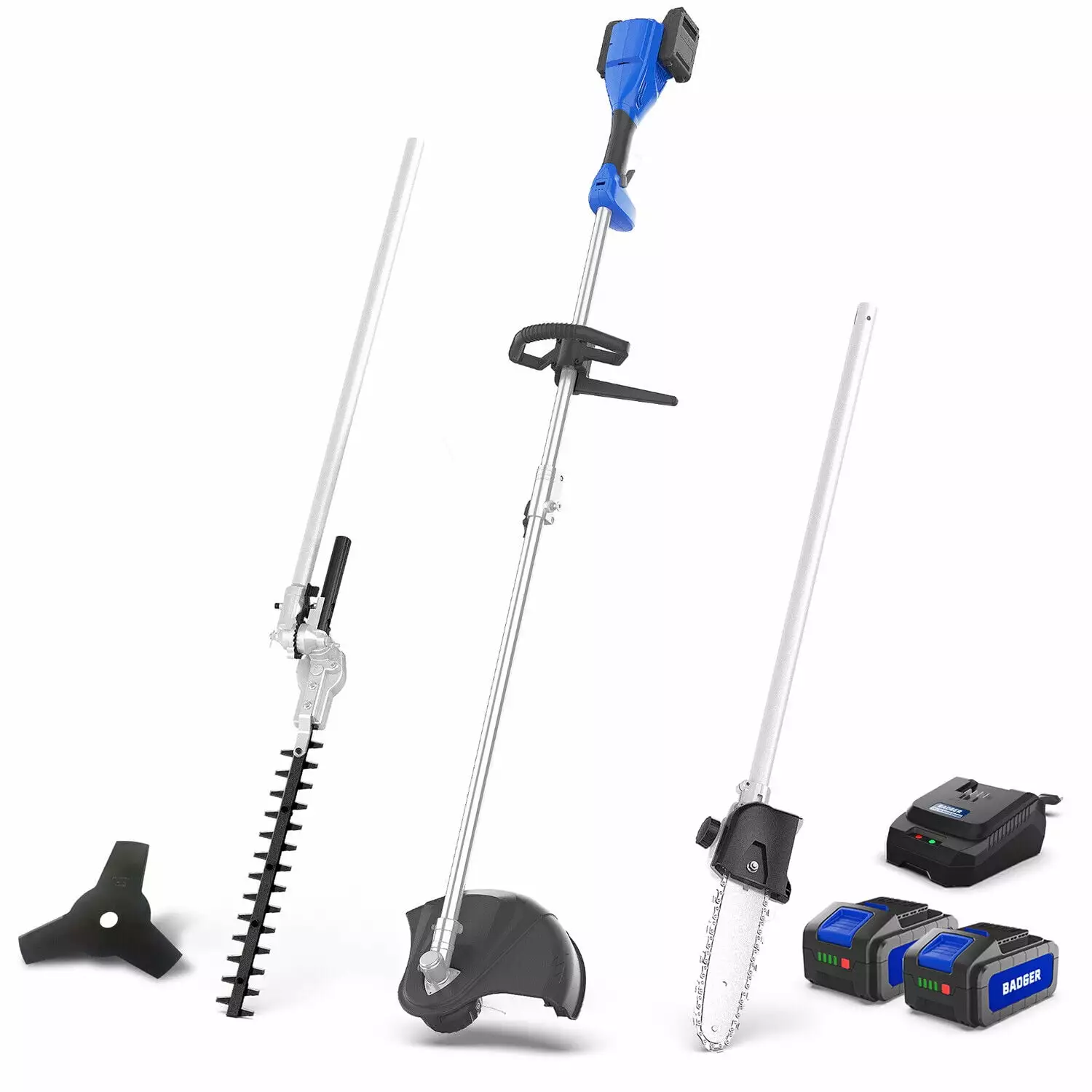 WILD BADGER POWER 40V Cordless String Trimmer/Edge 4-in-1 Multi-Tool ...