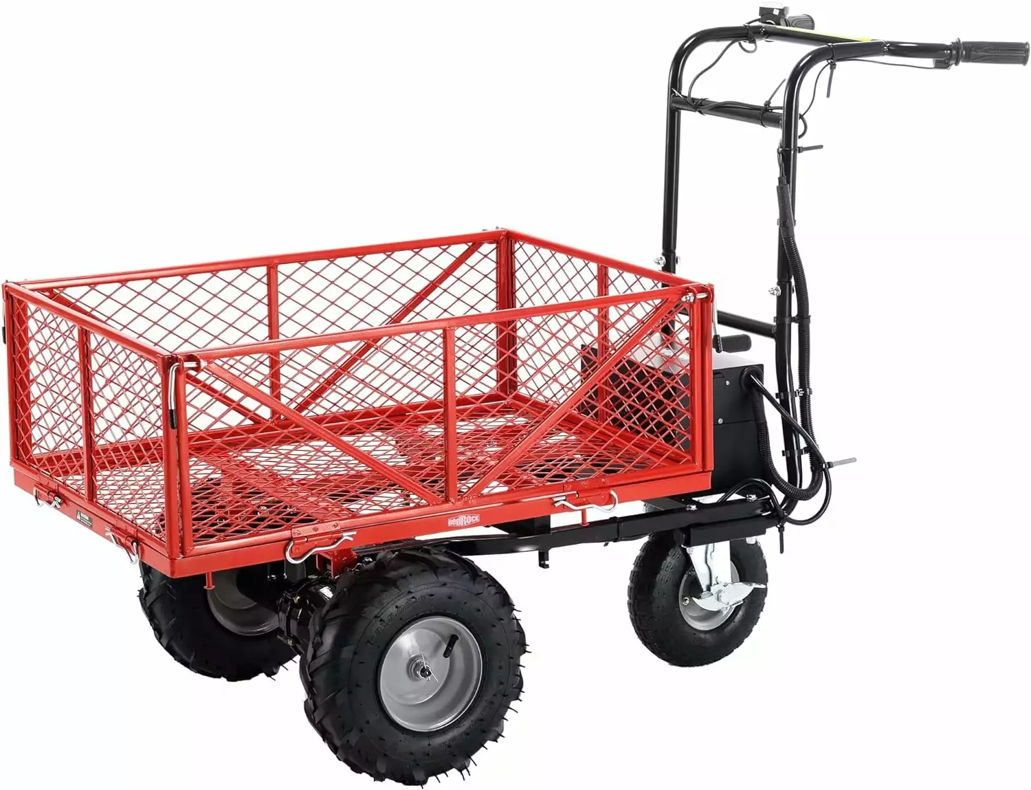 Wheelbarrow Utility Cart Electric Powered Cart 48V28Ah 500W Capacity ...
