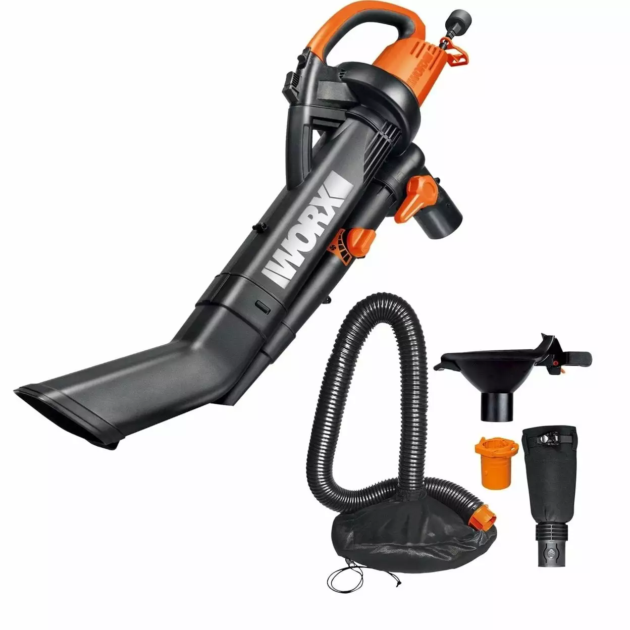 Worx TRIVAC 12 Amp 3-in-1 Blower/Mulcher/Vacuum With LEAFPRO Gatherion ...