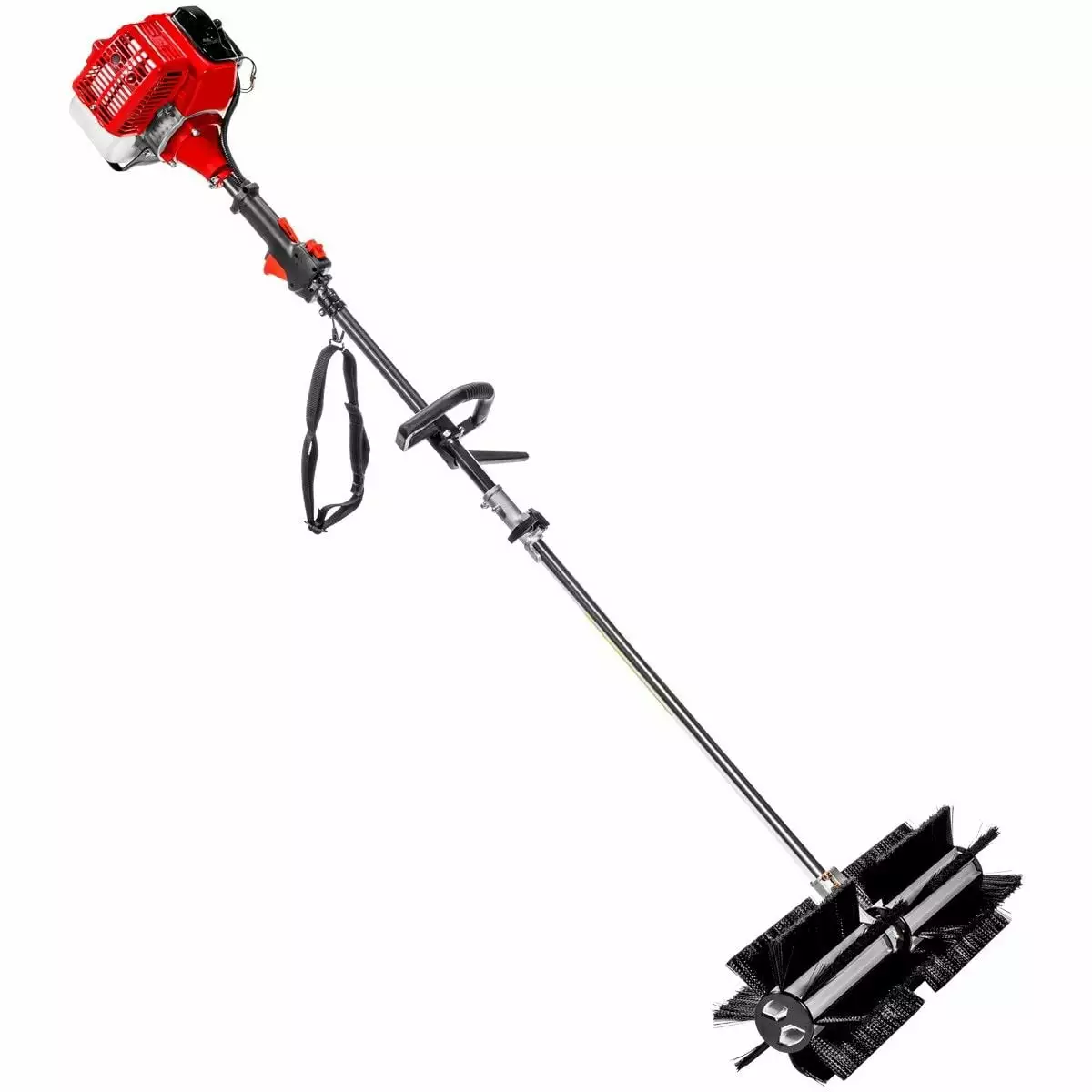 XtremepowerUS 42.7CC Walk Behind Hand Held Gas Powered Sweeper Broom ...