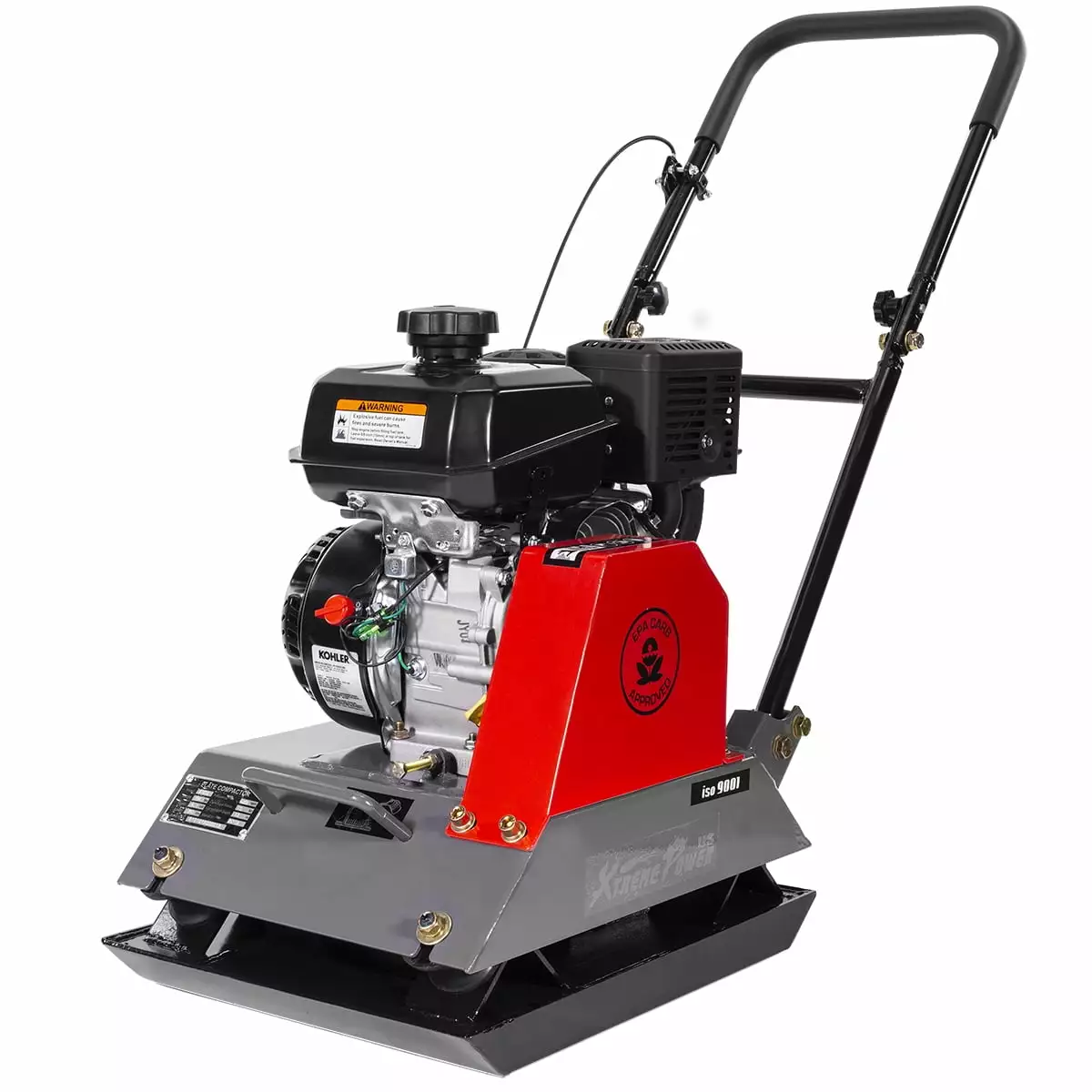 XtremepowerUS 6HP Plate Compactor Gas Powered Vibration Compaction ...