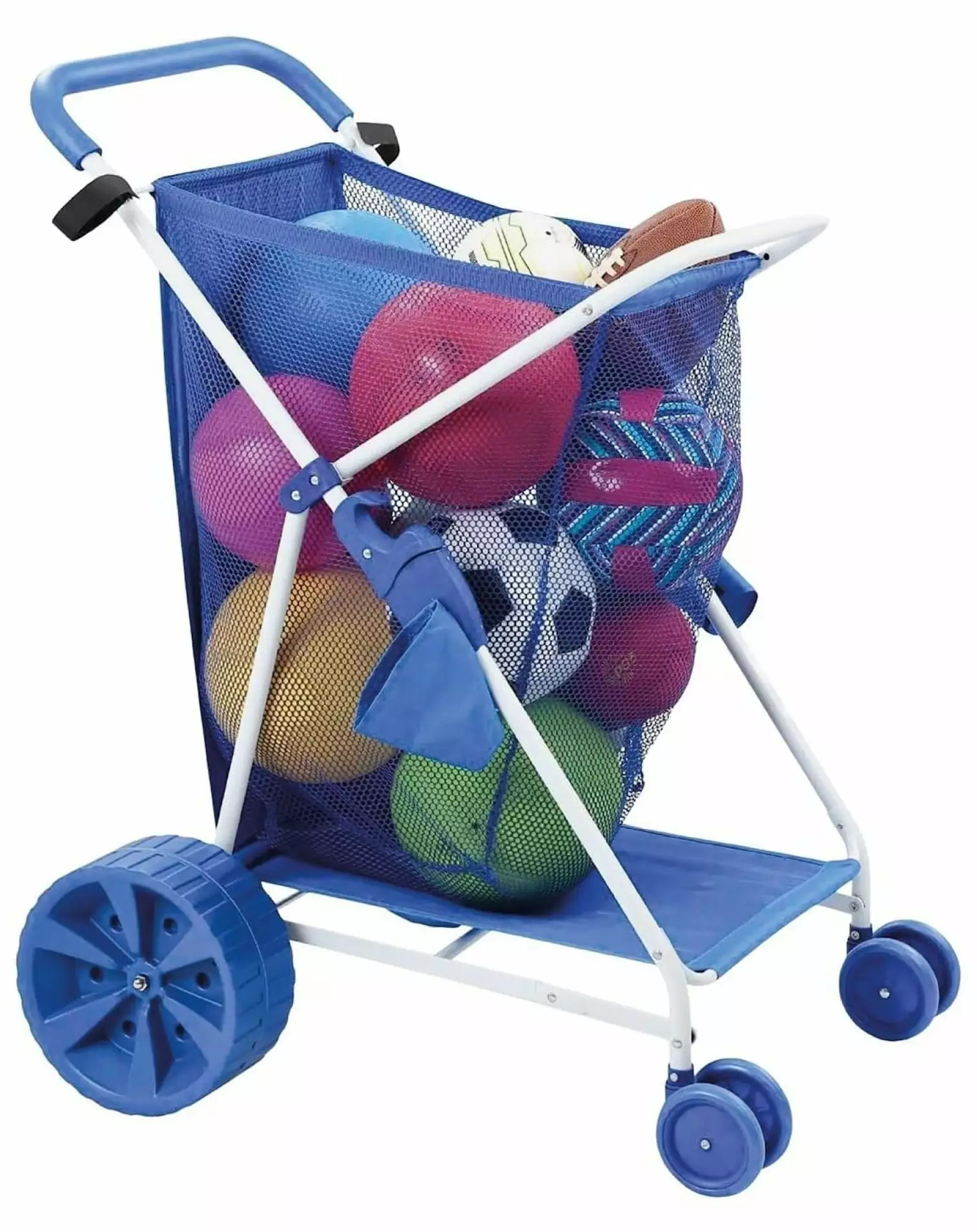 YUNTIE Folding Multi-Purpose Deluxe Beach Cart With Wide Wheels - Holds ...
