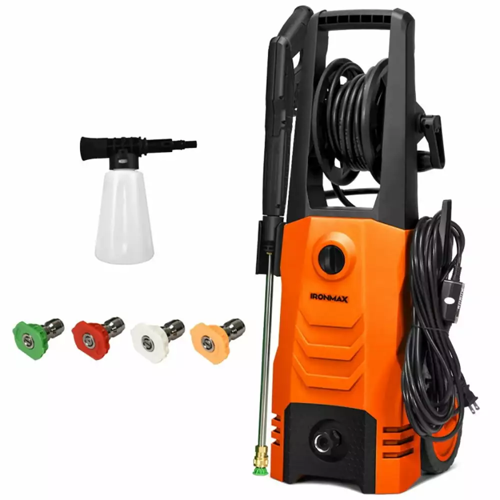 Yardi Yard 3500PSI Electric Pressure Washer With Wheels-Orange ...