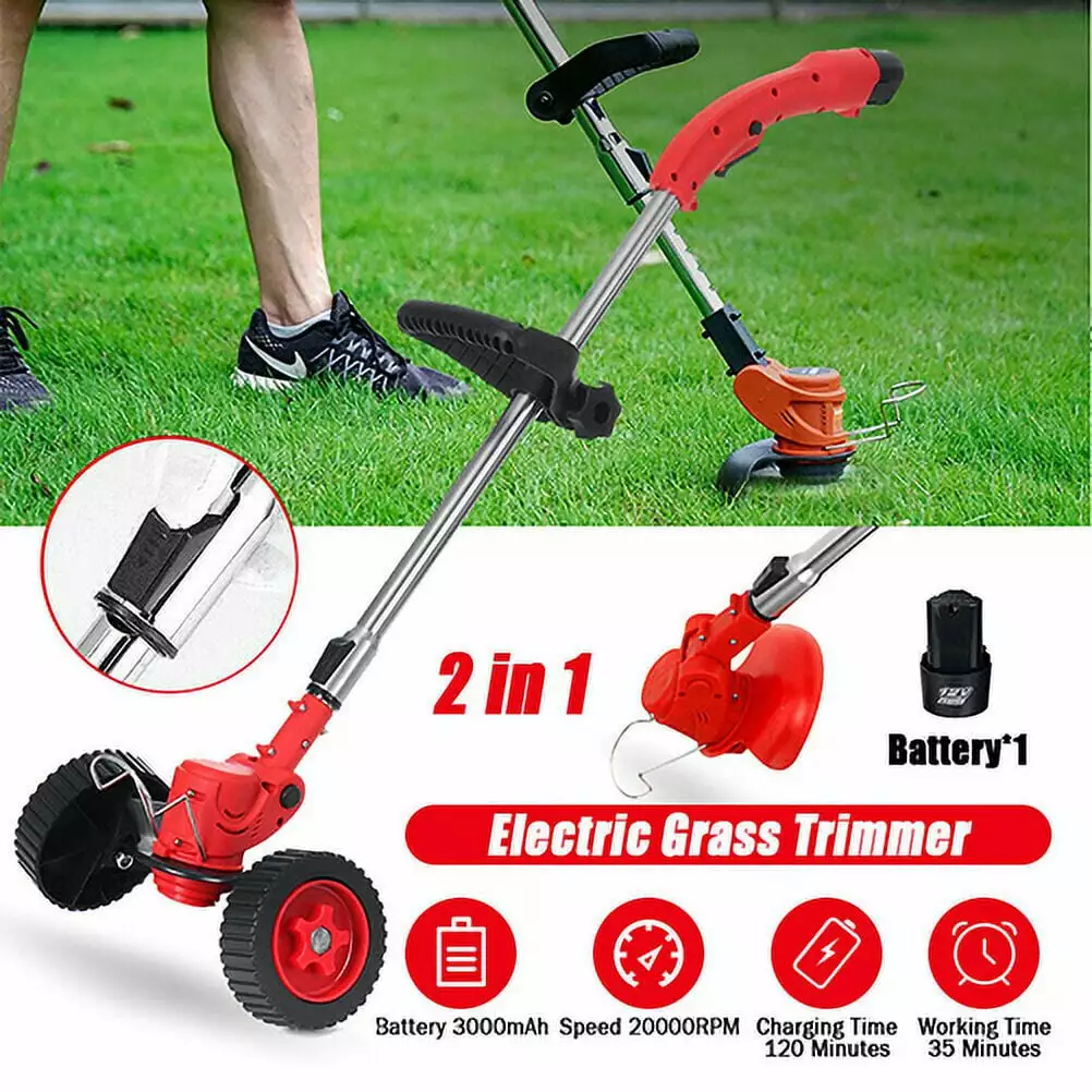 YouLoveIt Electric Weed Eater Cordless Weed Wacker Battery Powered 12V ...