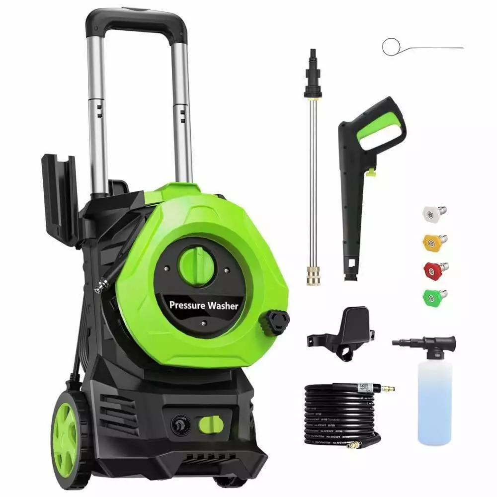 ZGBY Green 3800Psi Pressure Electric High Pressure Washer 1800W Motor ...